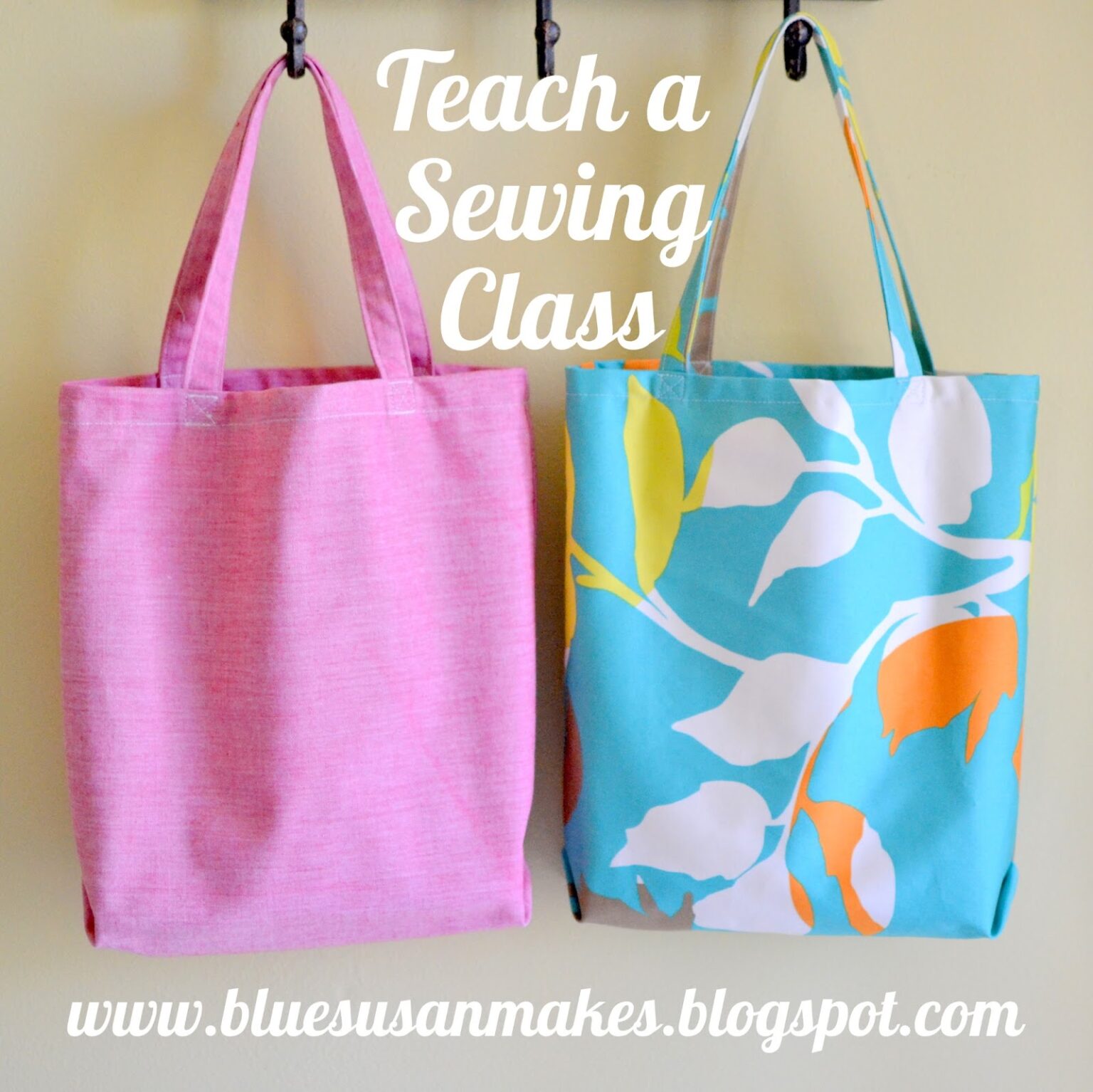 Super Simple Tote Bag Tutorial - Blue Susan Makes