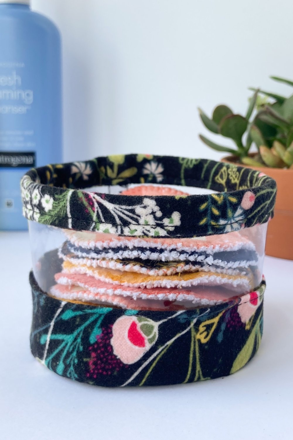 DIY Reusable Cotton Rounds and Mini Storage Bin Tutorial
