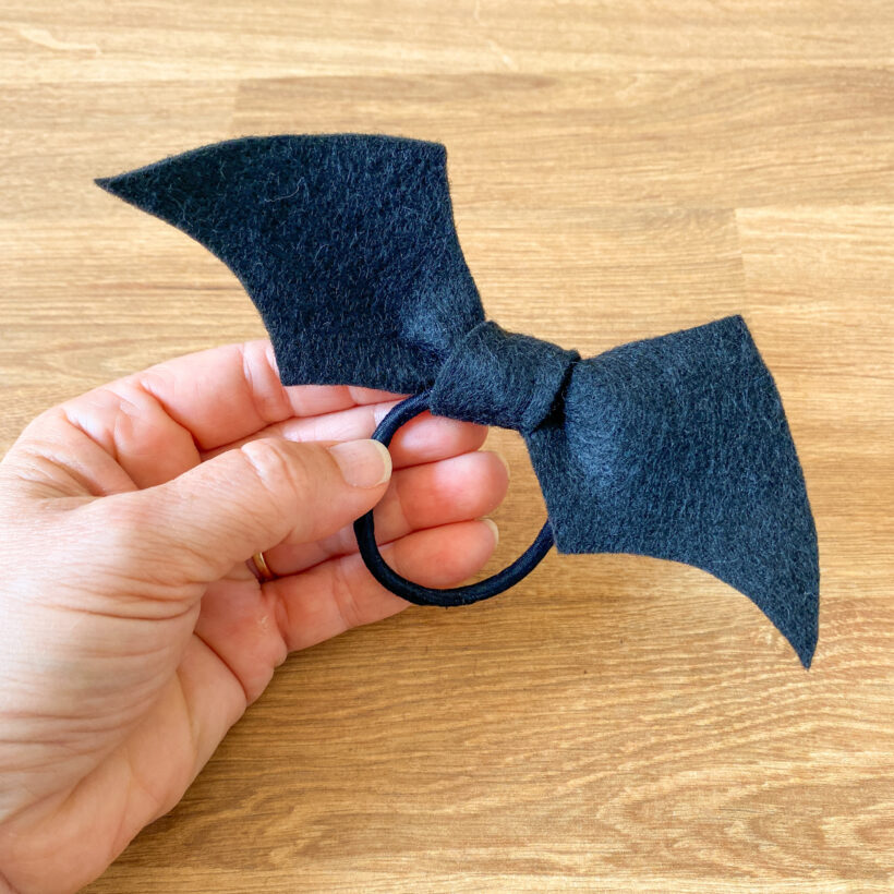 Spooky Halloween Bat Wing Scrunchies - Blue Susan Makes