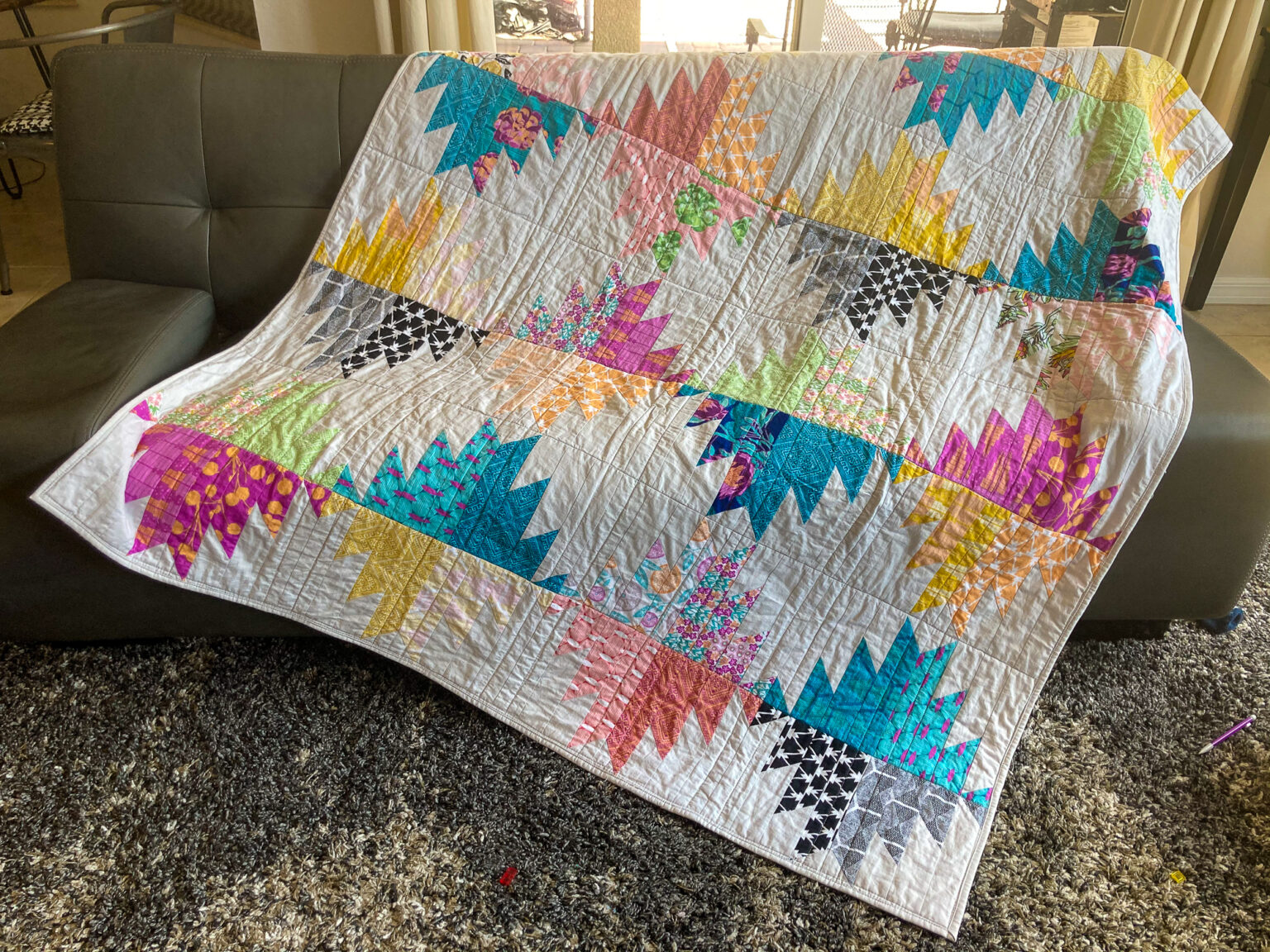 Grand Adventures Quilt in CaliMod - Blue Susan Makes