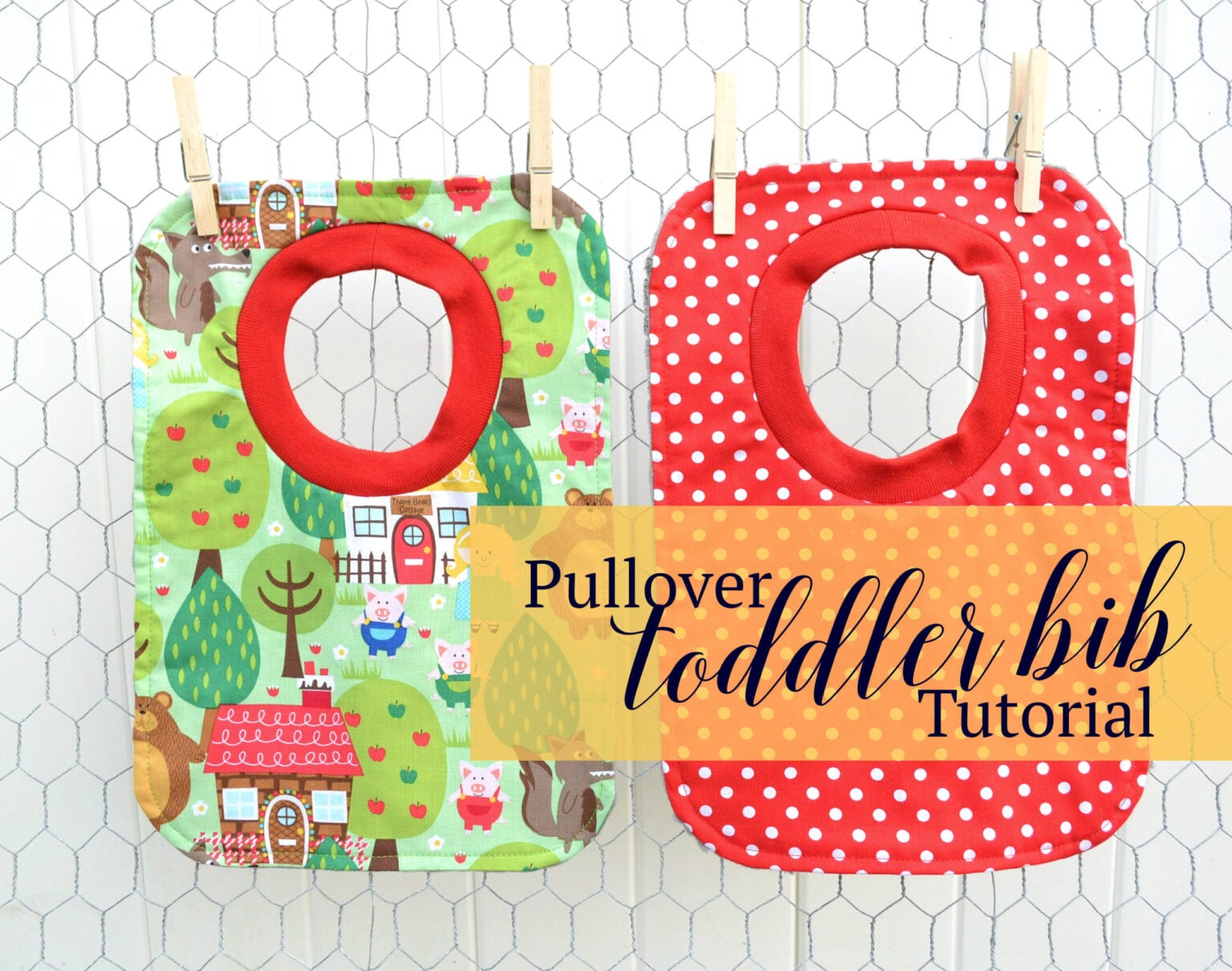 Pullover Toddler Bib Tutorial - Blue Susan Makes
