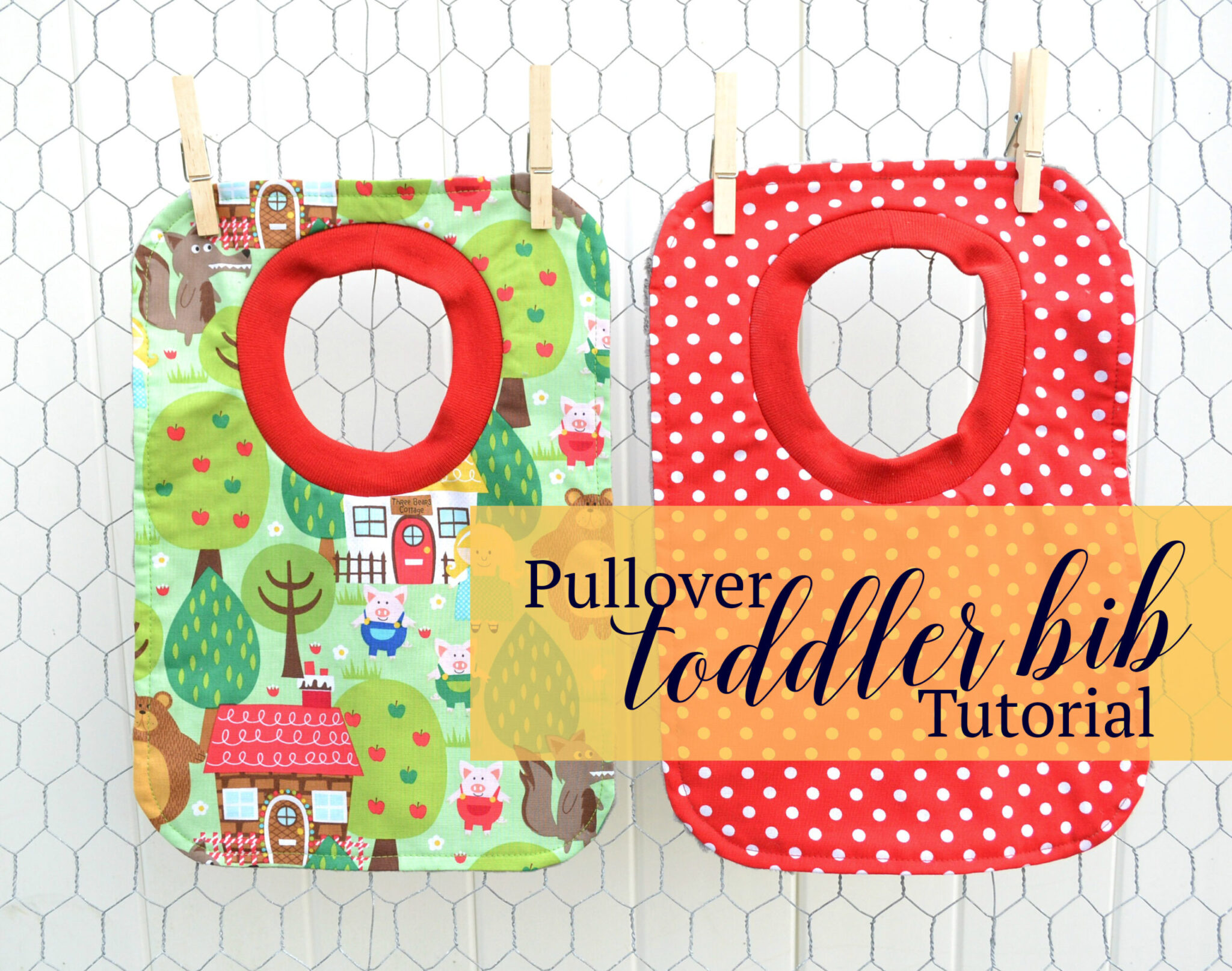 Pullover Toddler Bib Tutorial - Blue Susan Makes