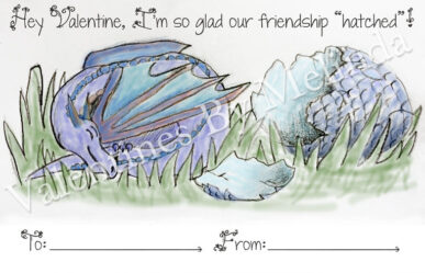 Printable Fantasy Dragon Valentine's Cards - Melinda Newson