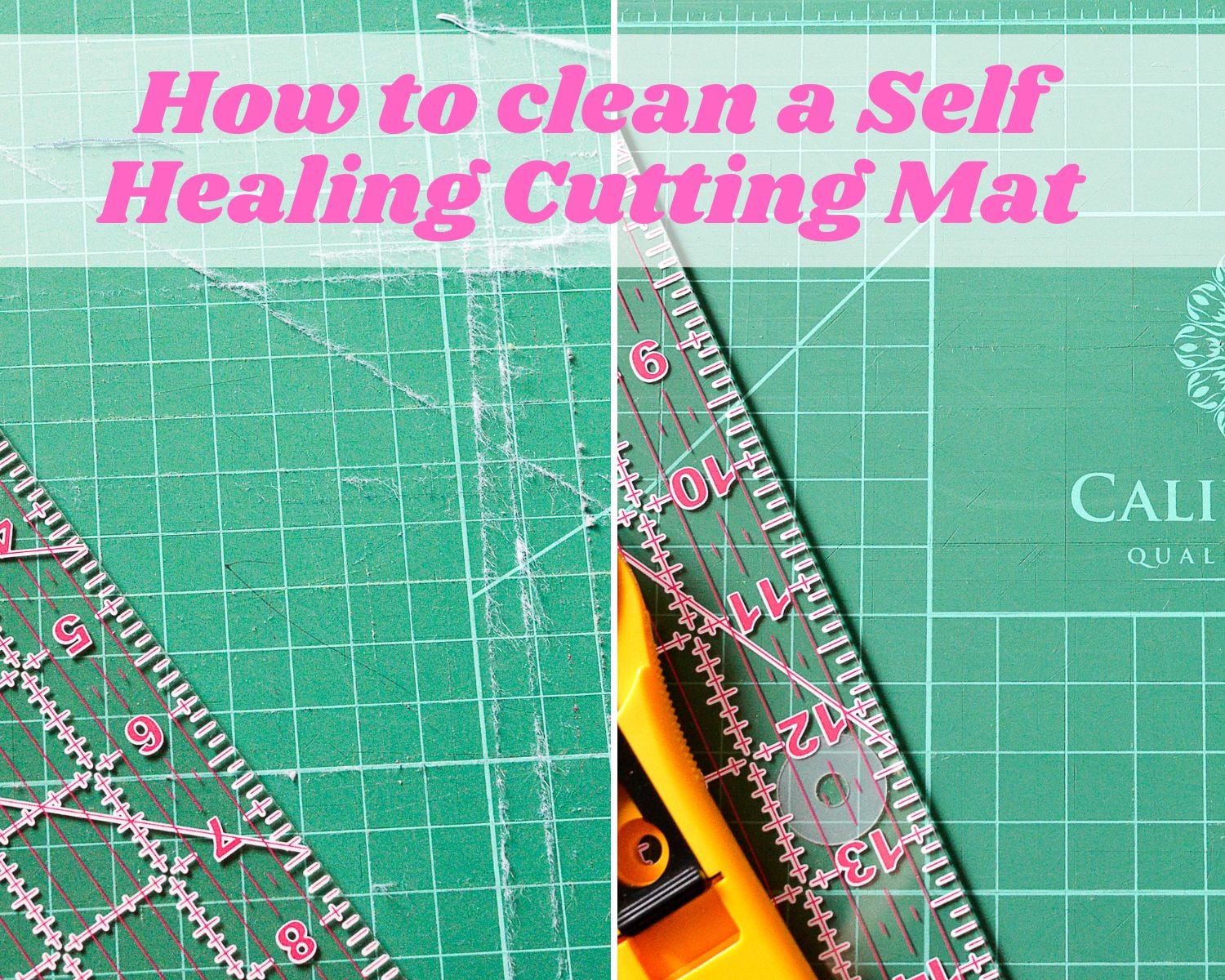 How to Clean a Self Healing Cutting Mat - Blue Susan Makes