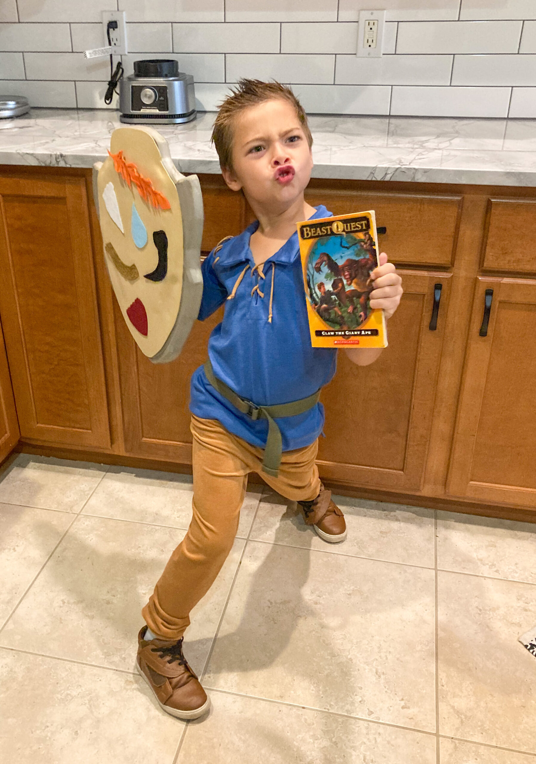 Tom - the Hero from Beast Quest Costume - Blue Susan Makes
