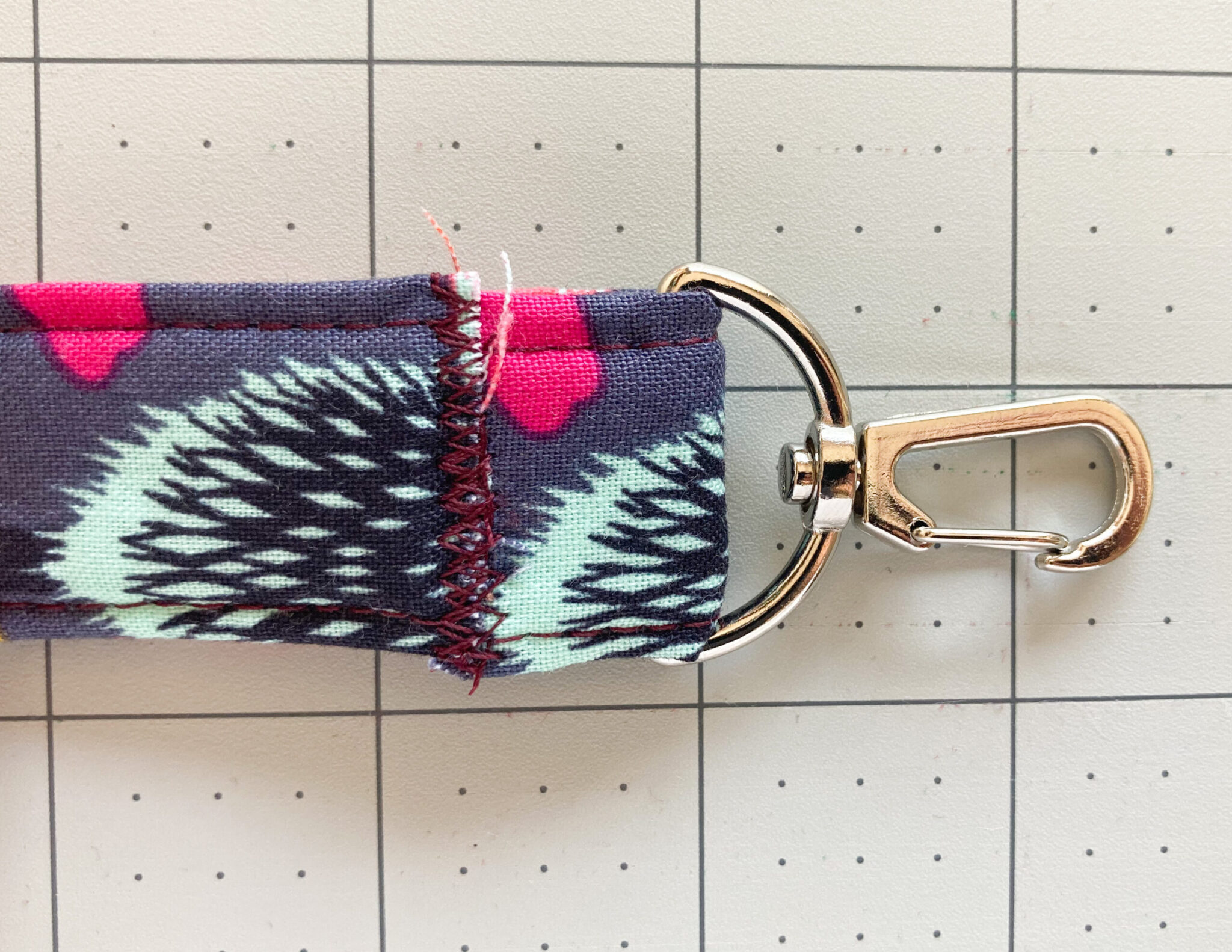 How to Sew a Wristlet Key Fob - Blue Susan Makes