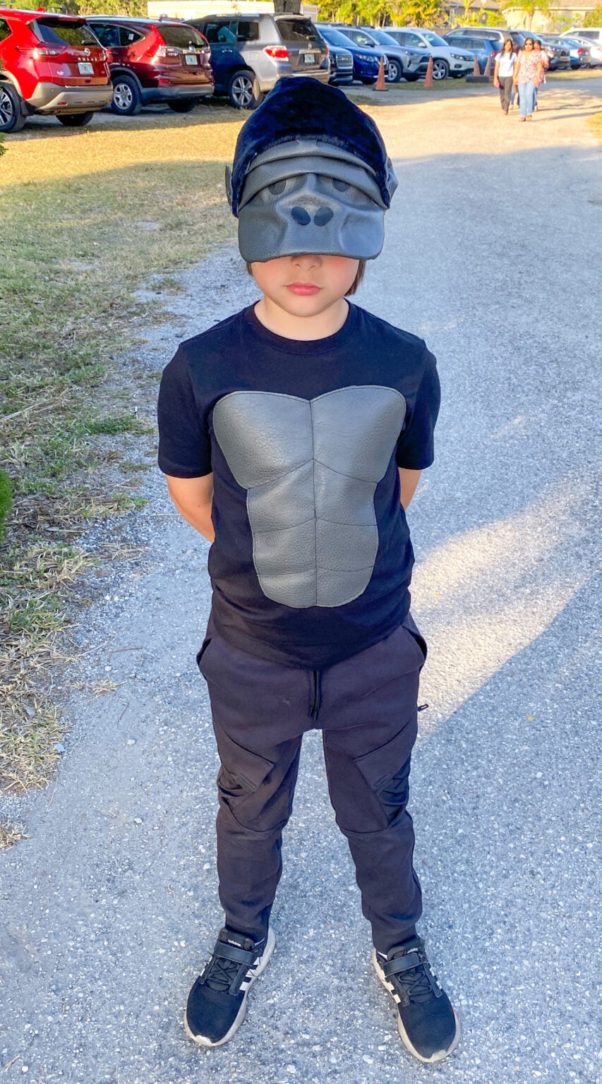 Simple DIY Gorilla Costume - Blue Susan Makes