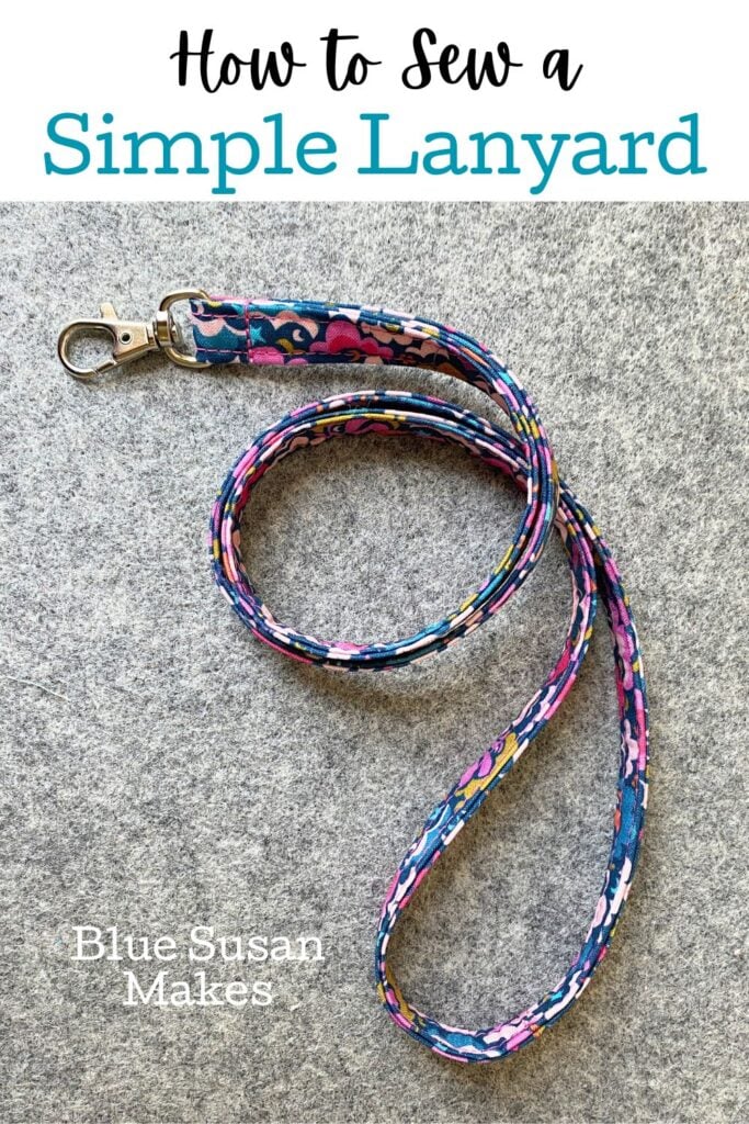 Sew a Simple Lanyard - Blue Susan Makes