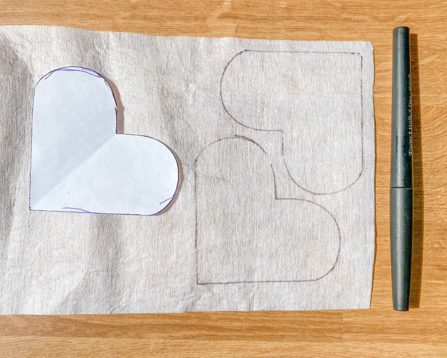DIY Heart Corner Bookmark - Blue Susan Makes