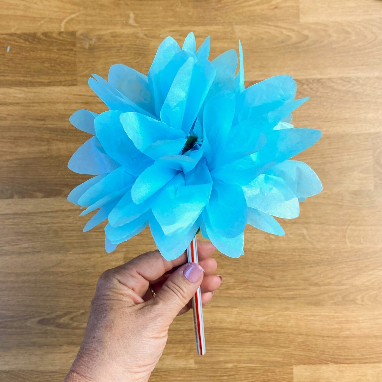Tissue Paper Flower Tutorial - Blue Susan Makes