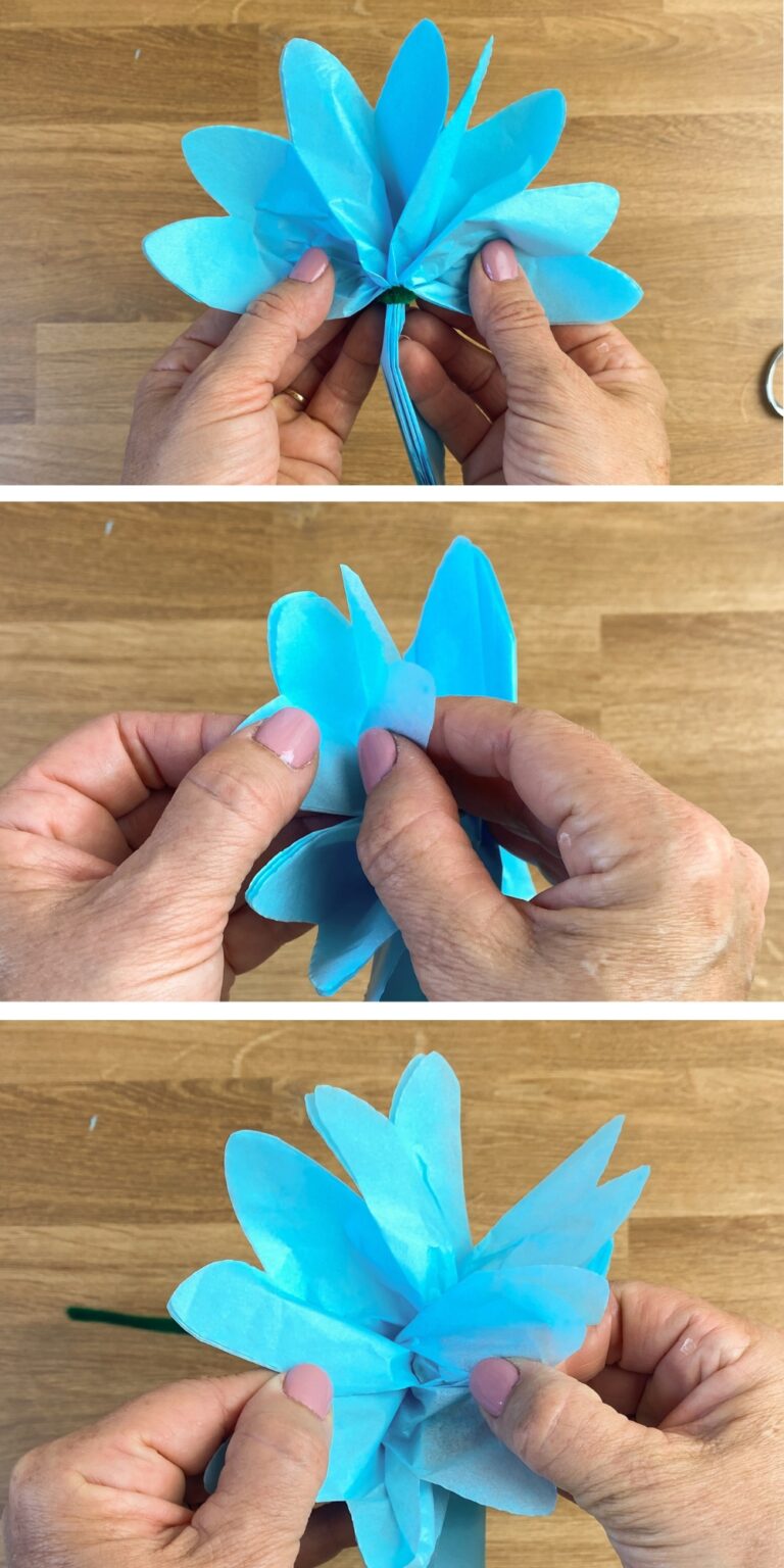 Tissue Paper Flower Tutorial - Blue Susan Makes