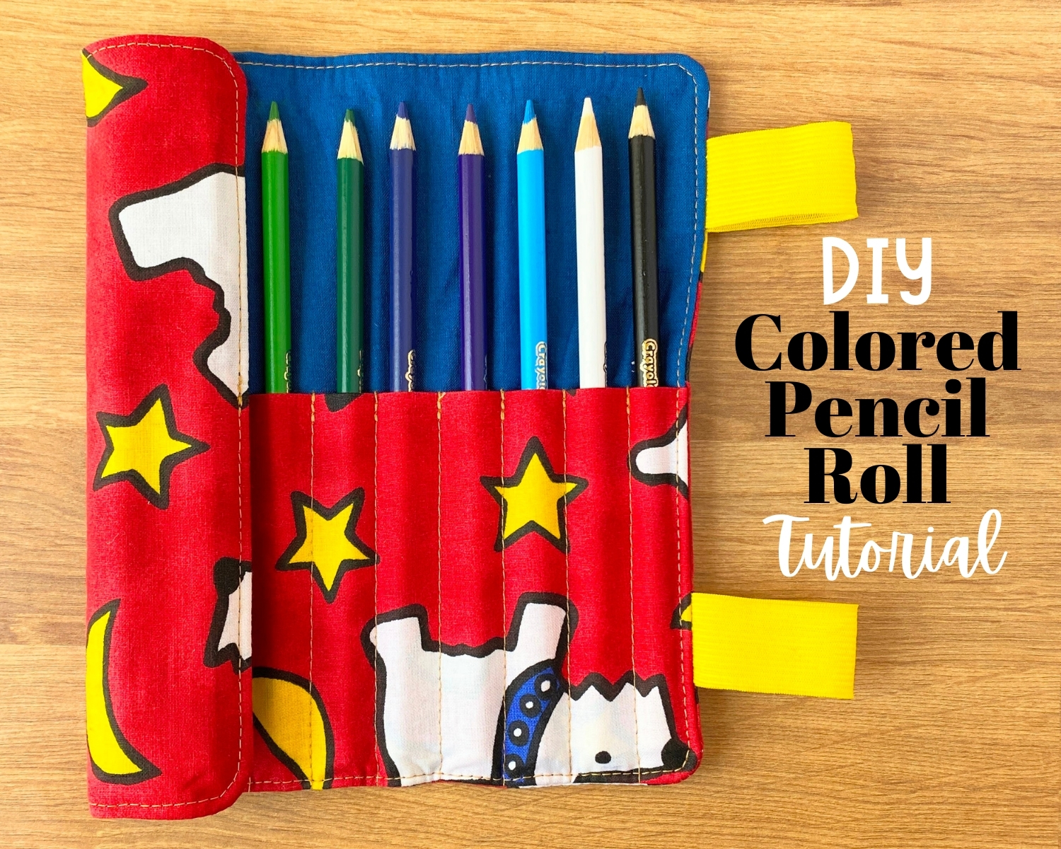 DIY Colored Pencil Roll Tutorial - Blue Susan Makes