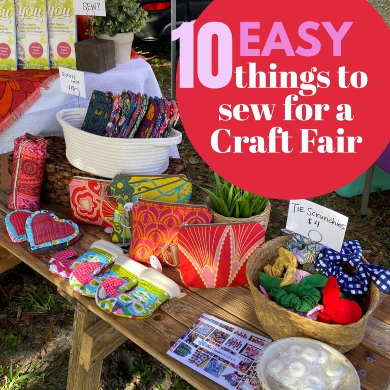 10 Easy Things to Sew for a Craft Fair and How to Price Them - Blue ...