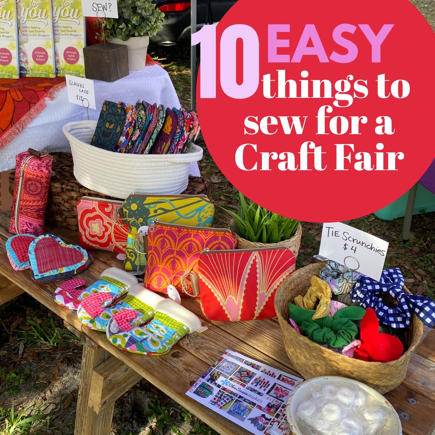 10 Easy Things to Sew for a Craft Fair and How to Price Them - Blue ...
